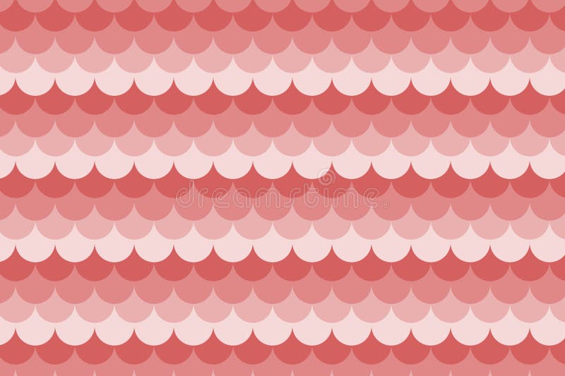 Red Scallop or Fish Scale Beautiful Texture Stock Vector - Illustration ...