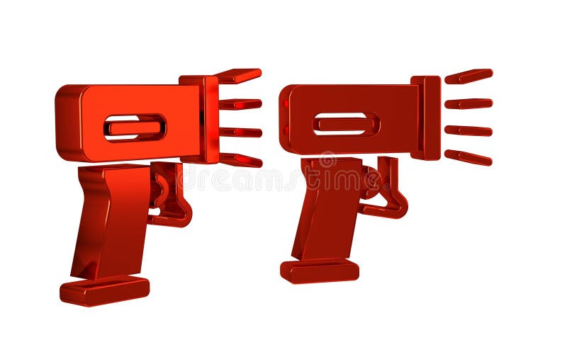 Red Scanner Scanning Bar Code Icon Isolated on Transparent Background ...