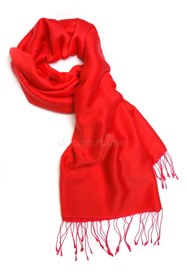 Red scarf stock photo. Image of isolated, nice, clothing - 11655942