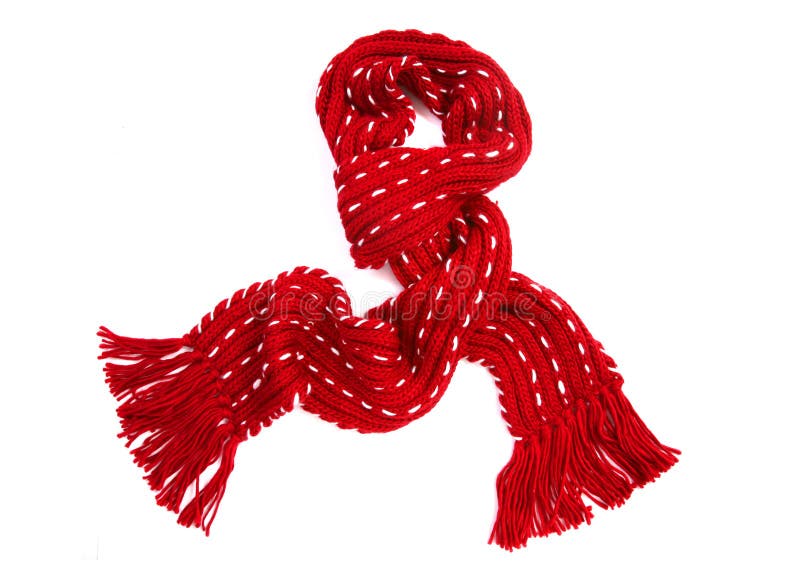 Red scarf stock image. Image of exhaust, isolated, neckwear - 11908409