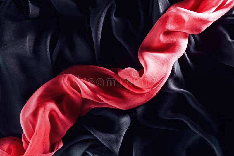 Red scarf stock image. Image of scarf, silk, delicate - 27926971