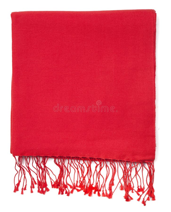 Red scarf or pashmina stock image. Image of fringe, white - 21819231