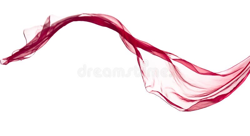 Fabric Flowing Cloth Wave, Red Waving Silk Flying Textile, Satin on ...