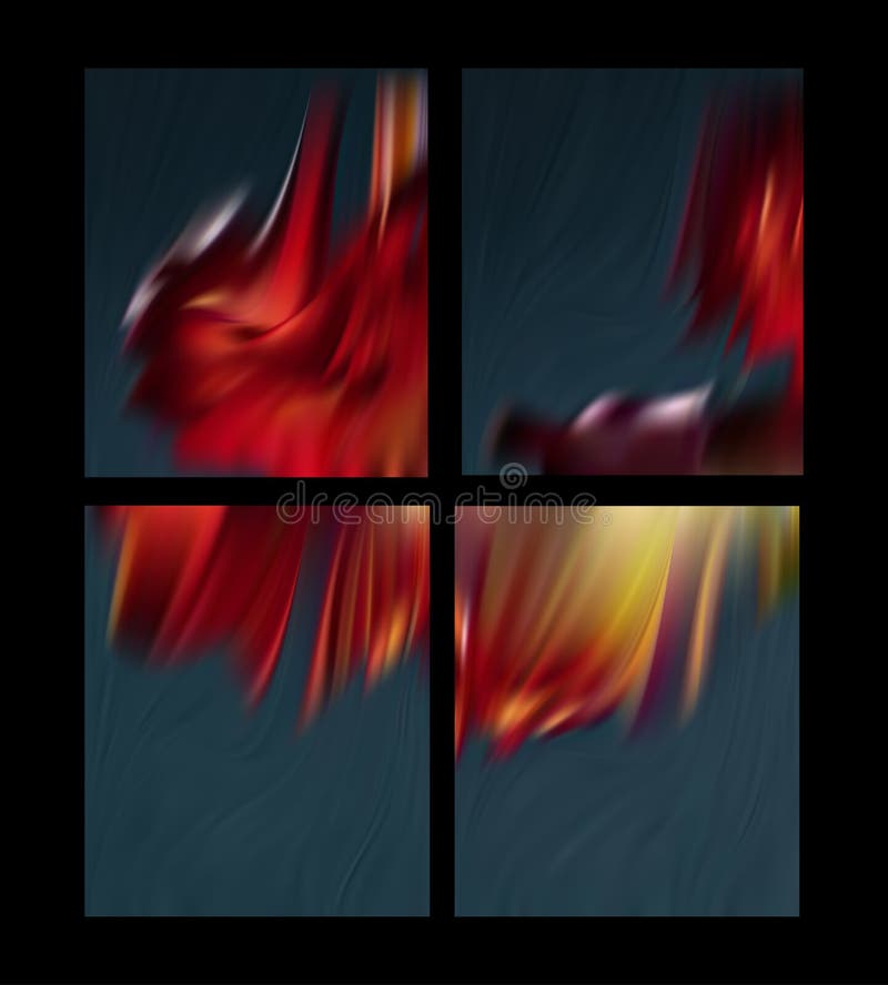 Red Scarlet Abstract Background of Royal Mantle. Fire Light Stock ...