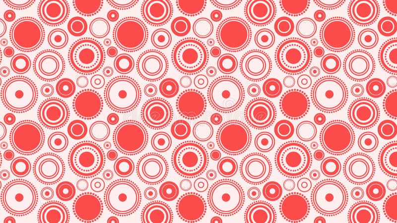 Red Scattered Circles Pattern Background Stock Vector - Illustration of ...