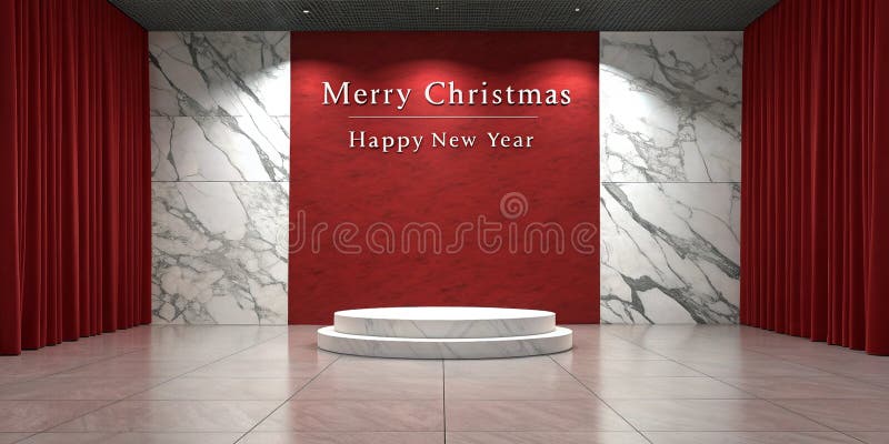 Red Scene Podium Wall Floor Marble Studio Bg Background Stage Wallpaper ...
