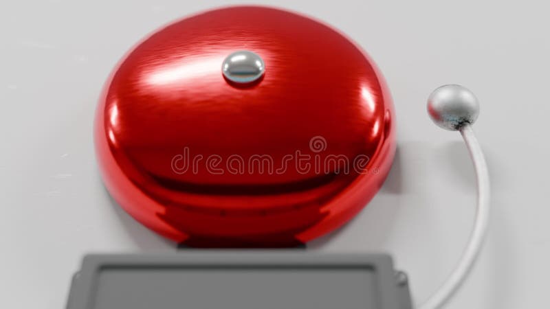 Red School Bell Ringing for Class Stock Video - Video of alarm, bell ...