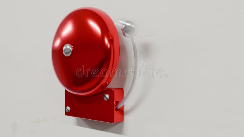 Red School Bell Rings on School Wall Stock Footage - Video of teacher ...