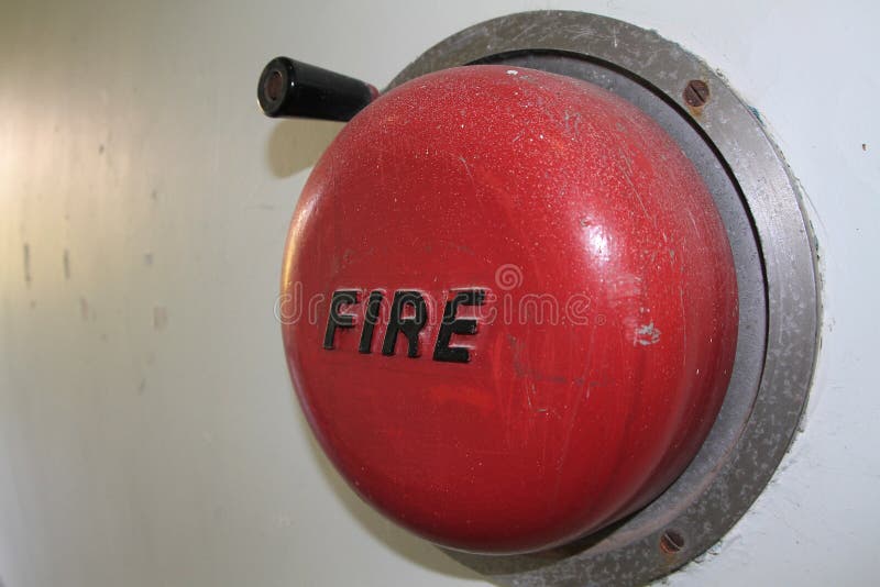 Red School, Fire or Alarm Bell Set on a White Background 11 Dec 2011 ...