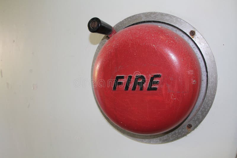 Red School, Fire or Alarm Bell Set on a White Background 11 Dec 2011 ...