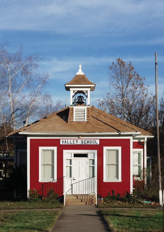 Red school house stock image. Image of traditional, historic - 1753547