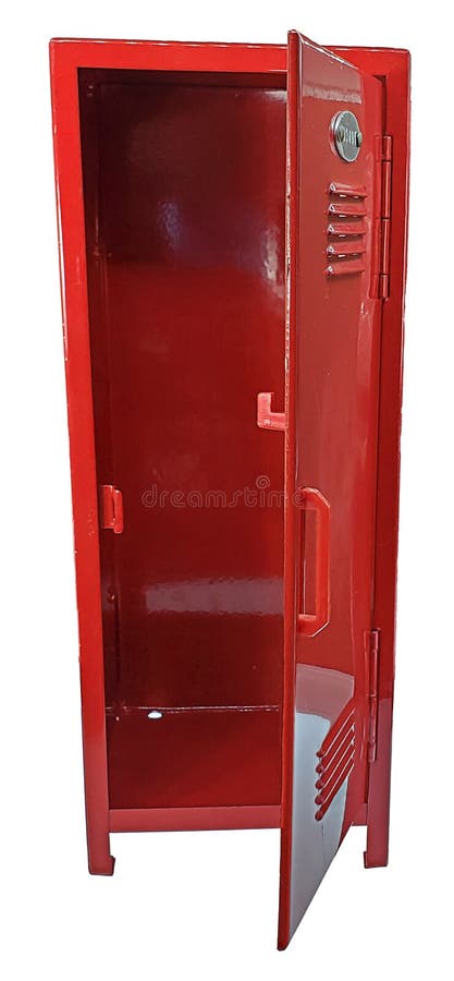 Red School locker stock photo. Image of hook, cubby - 276370820