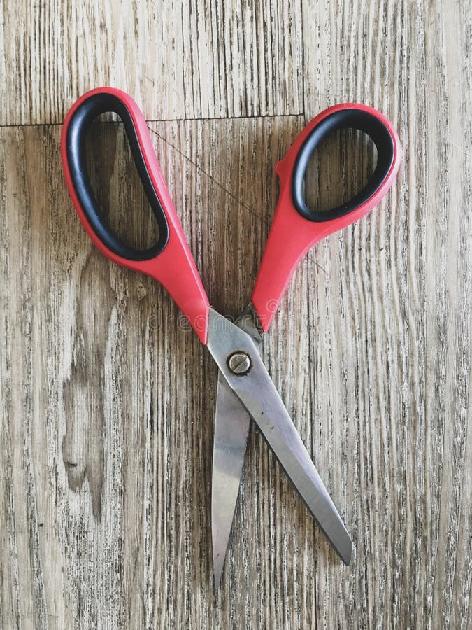 Scissors Closed Ready To Go Stock Photo - Image of stainless, fagged ...