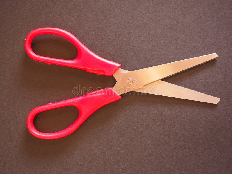 Red scissors stock photo. Image of scissors, plastic - 48457880