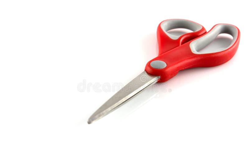 Red scissors isolate stock image. Image of handle, sharp - 109126551