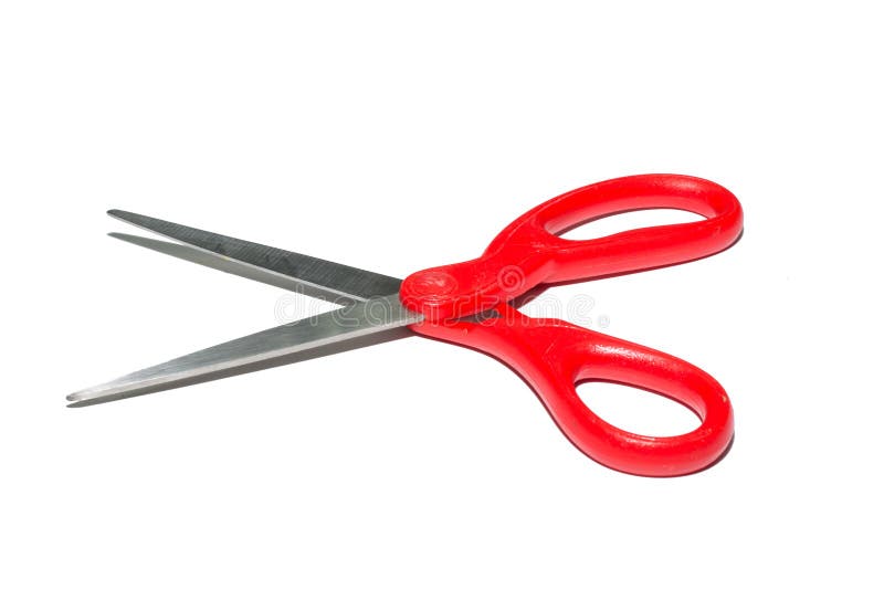 Red Scissors stock photo. Image of blade, steel, safety - 46708256