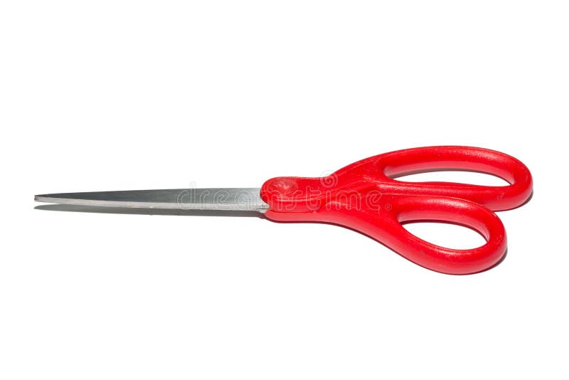 Red Scissors stock image. Image of stainless, steel, handle - 46708281
