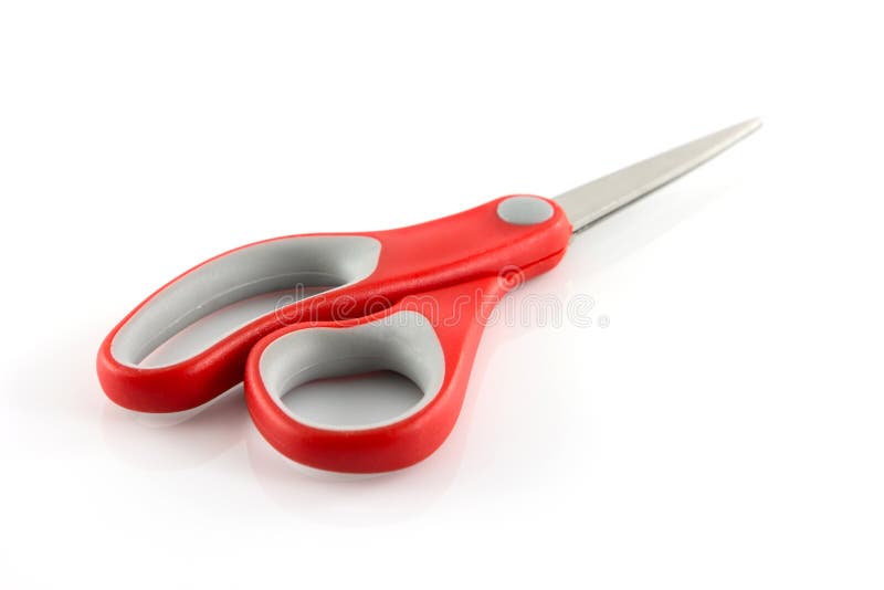 Red scissors isolate stock image. Image of handle, sharp - 109126551