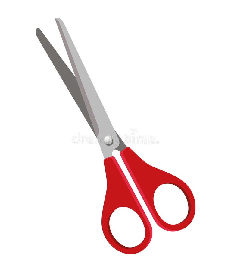 Scissors School Supply Icon Stock Vector - Illustration of steel ...