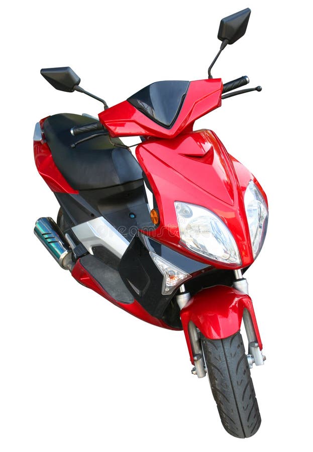 Red scooter stock image. Image of ride, scooter, transport - 10870111
