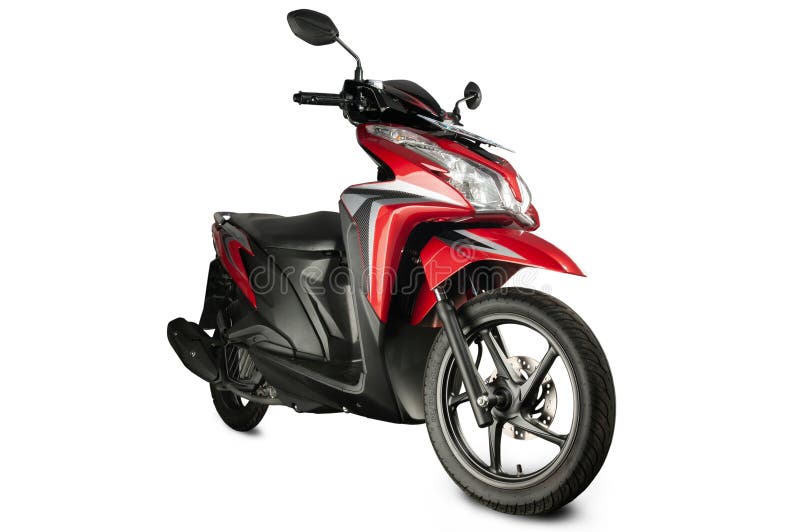 A Red Scooter Type Motorbike Stock Photo - Image of model, urban: 308251330