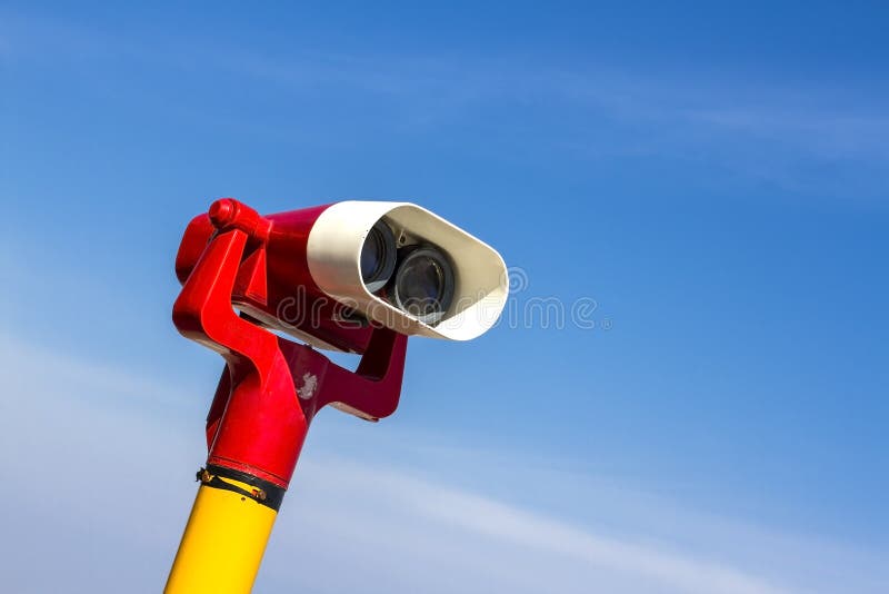 Red scope stock photo. Image of sound, tide, sunny, telescope - 27465900