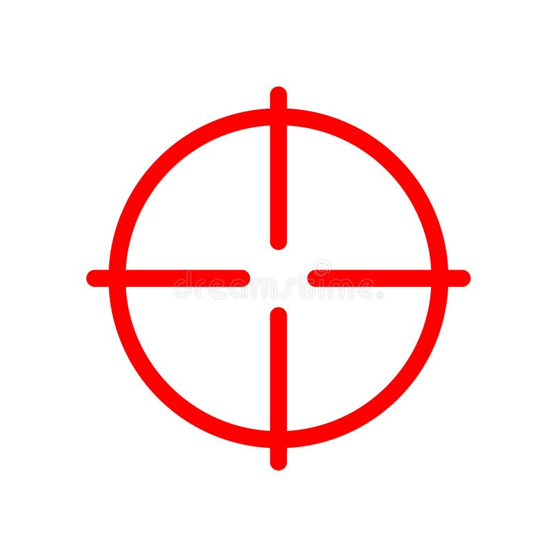 Red Scope Thin Line - Vector Illustration Eps Ten Stock Vector ...