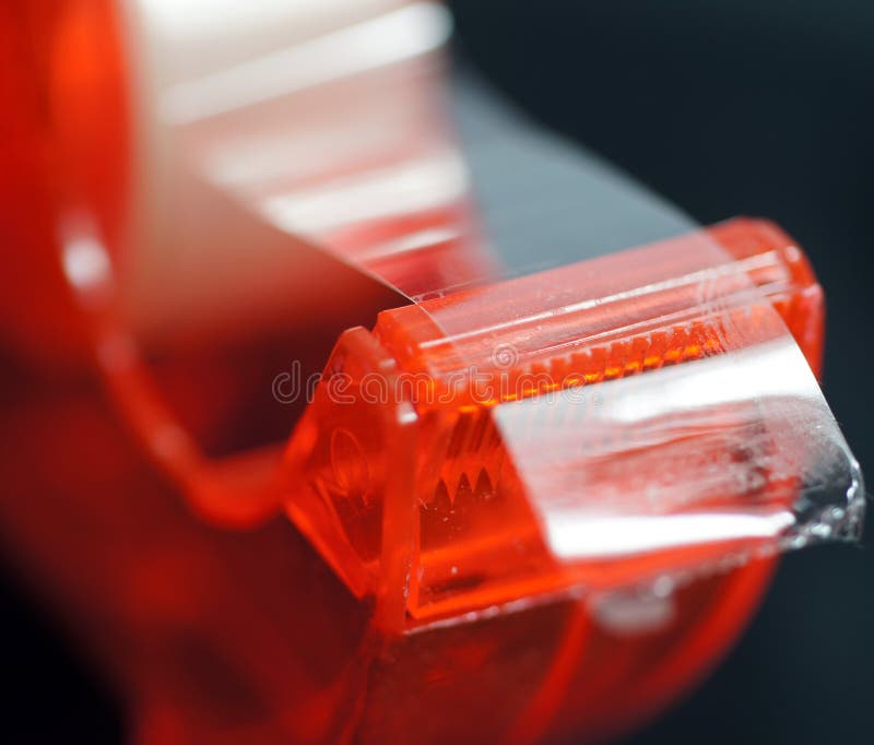 Red scotch tape stock photo. Image of cellophane, sellotape - 41618214