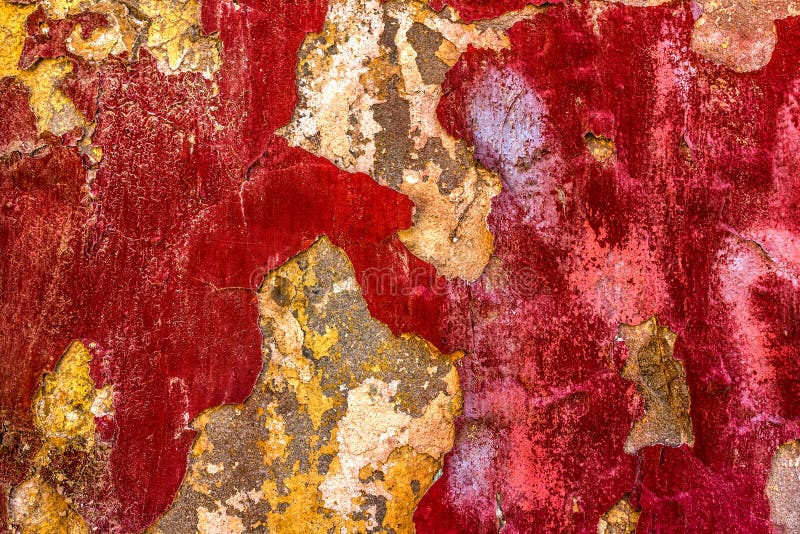 Red Scratched Wall stock image. Image of wall, damaged - 42746085