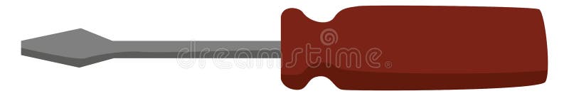 Red Screwdriver, Illustration, Vector Stock Vector - Illustration of ...