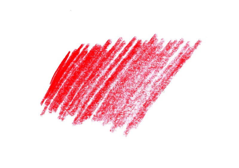 Red Scribble Made with Chacoral Stock Illustration - Illustration of ...