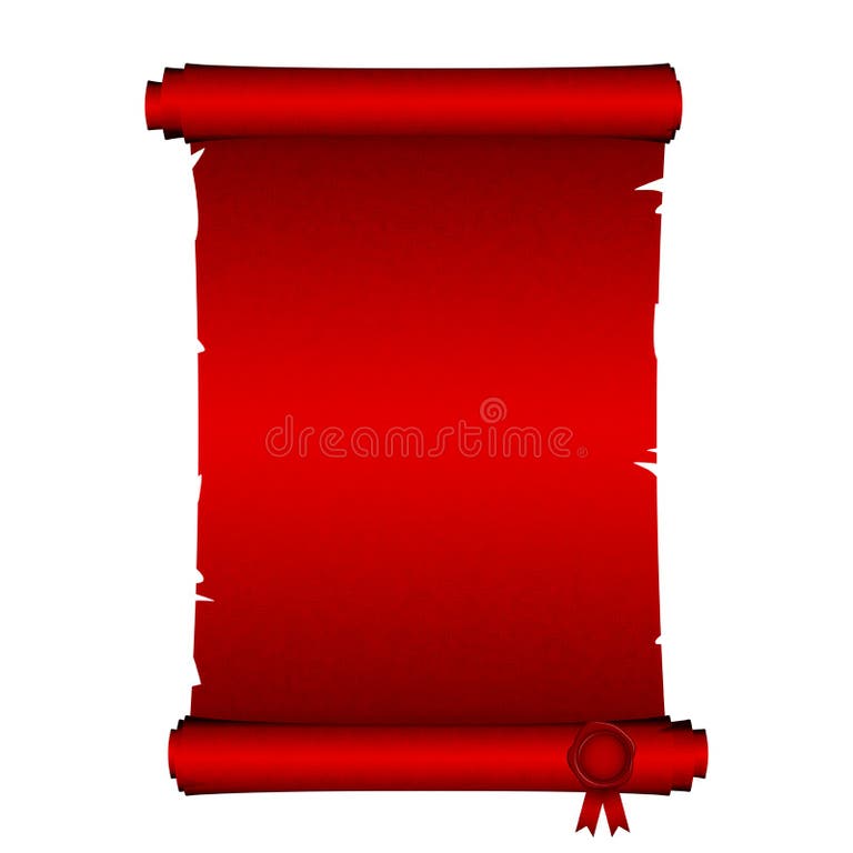 Parchment Scroll Red Seal Stock Illustrations – 737 Parchment Scroll ...
