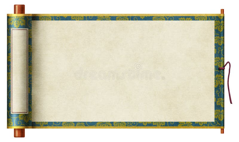 Illustration Materials of Ancient Japanese Scrolls. Stock Photo ...