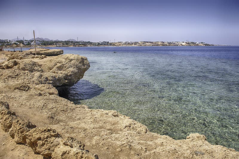 Red Sea from a Beach in Sharm El Sheikh, Egypt Stock Photo - Image of ...