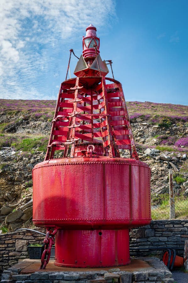 Red Sea Bouy stock image. Image of shore, port, marker - 227687323