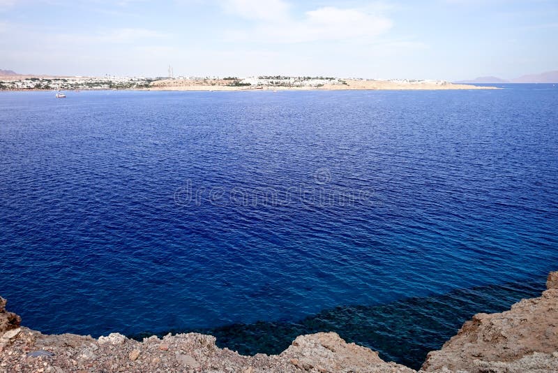 Red Sea landscape stock image. Image of colors, resort - 235493787
