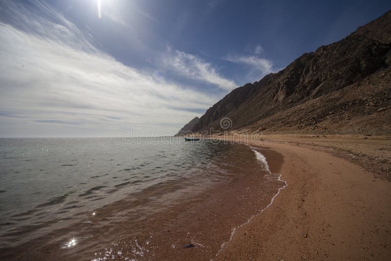 The Red Sea Shore stock image. Image of copy, dahab, egypt - 50748169