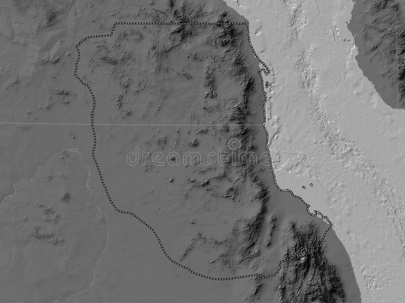 Red Sea, Sudan. Bilevel. No Legend Stock Illustration - Illustration of ...