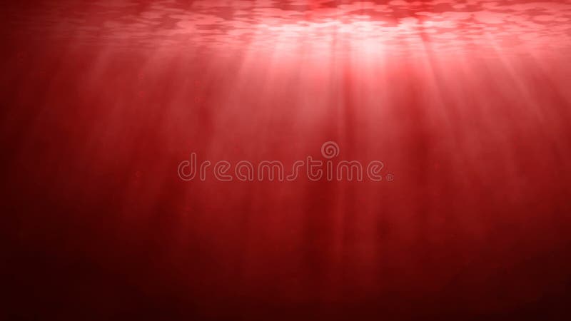 Underwater Scene Realistic Animation with Light Rays. Stock Footage ...