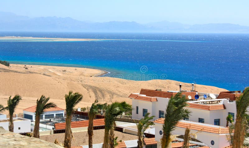 Red Sea view stock image. Image of rest, corals, mountain - 14212185