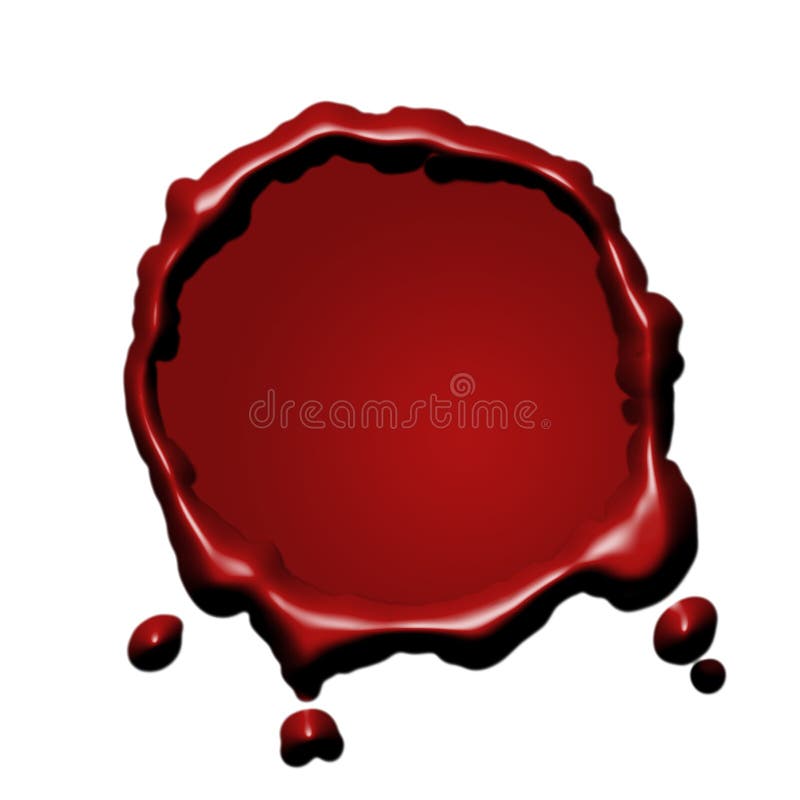 Red seal stock illustration. Illustration of seal, close - 6521339