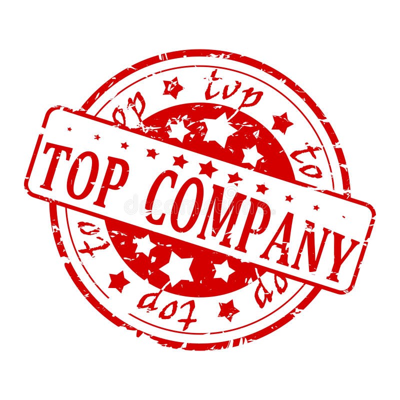 Red Seal - Top Company stock vector. Illustration of company - 49206869
