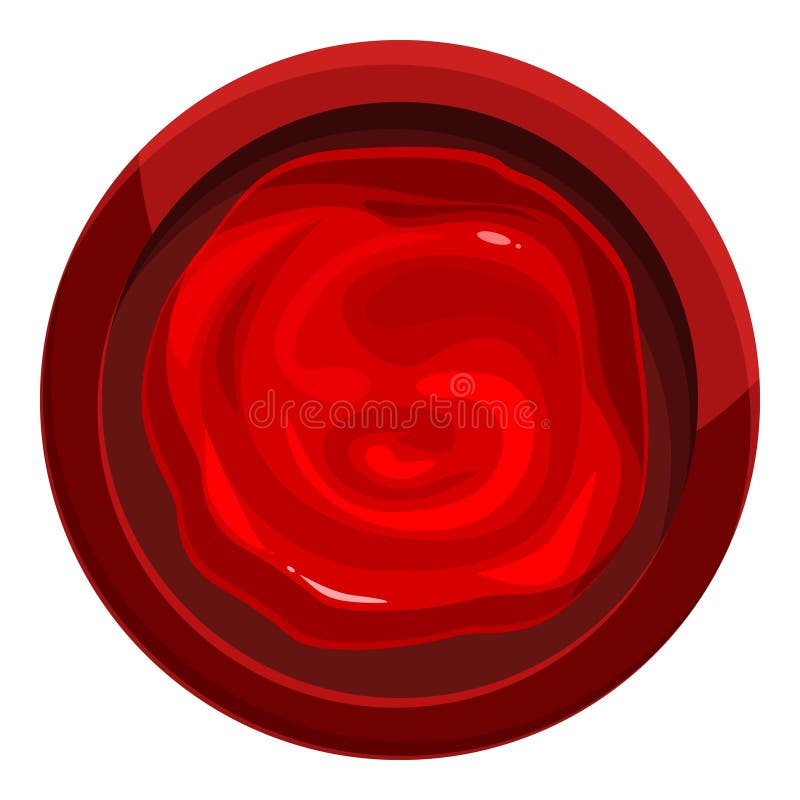 Red Sealing Wax with Imprint Filling Circle Frame Stock Photo - Image ...