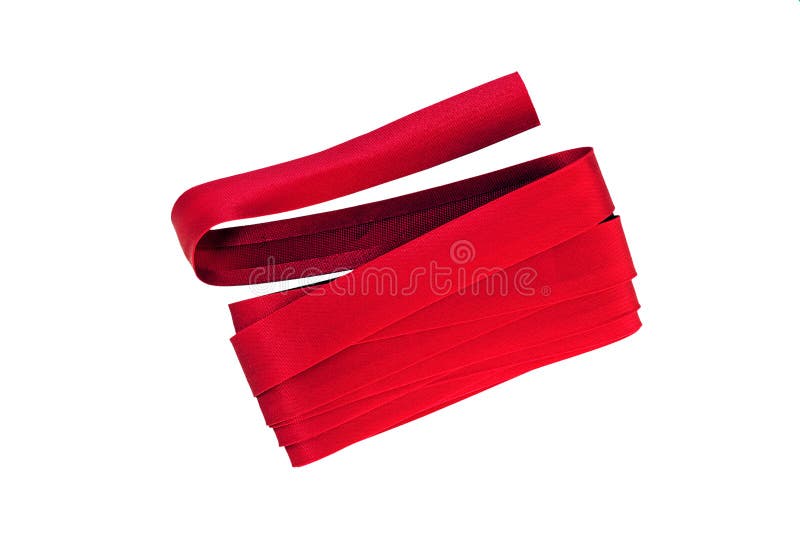 Red seam binding stock photo. Image of haberdasher, satin - 14615222