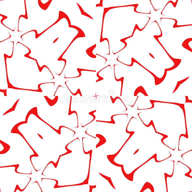 Red Seamless Abstract Pattern Stock Vector - Illustration of abstract ...