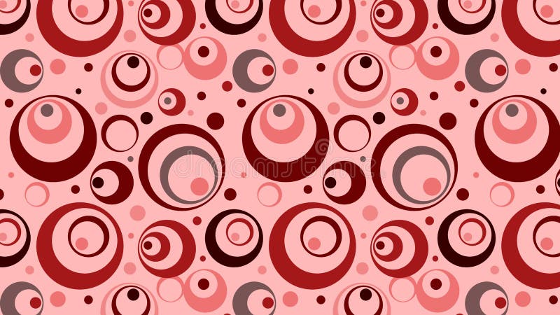 Red Seamless Circle Pattern Background Vector Art Stock Illustration ...