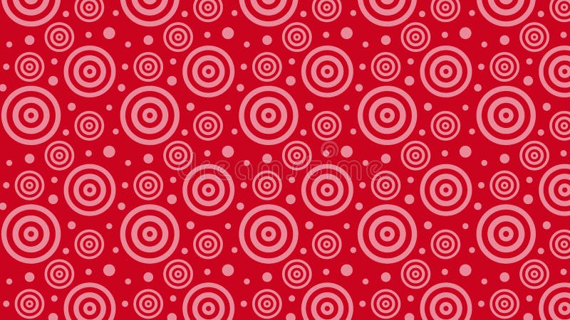 Red Seamless Concentric Circles Pattern Vector Image Stock Vector ...