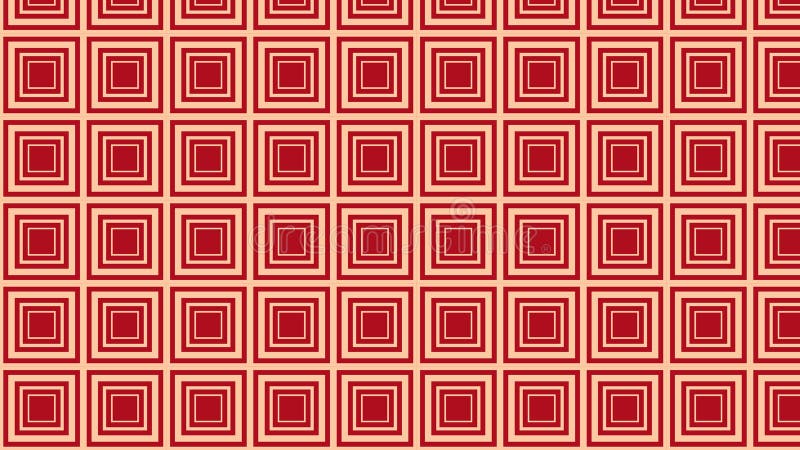 Red Seamless Concentric Squares Pattern Background Design Stock Vector ...