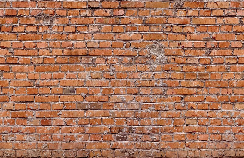 Red Seamless (only Horizontal) Bricks Stock Image - Image of tiled ...
