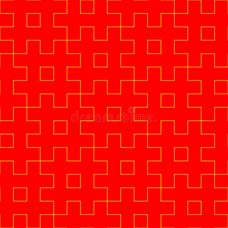 Red Seamless Japanese Pattern of Double-digited Swastika Stock Vector ...